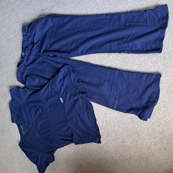 Grey's Anatomy | Pants & Jumpsuits | Greys Anatomy Navy Blue Scrub Set ...